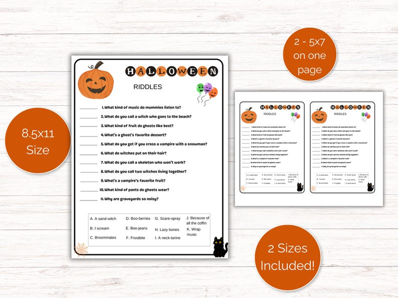 Halloween Riddles, Printable Halloween Jokes for Kids + Adults ...