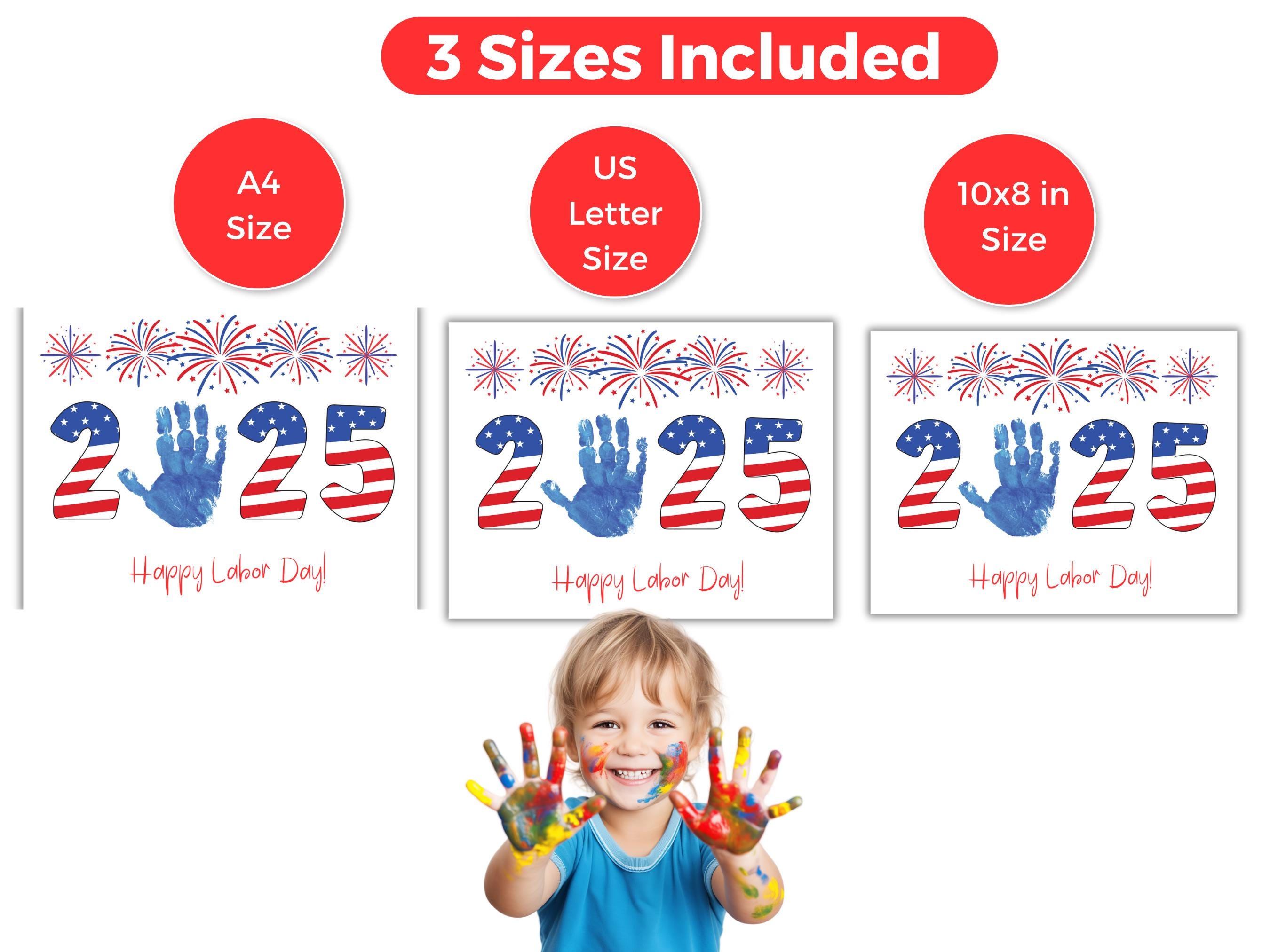 Labor Day 2025 Handprint Art, Labor Day Handprint Craft for Toddlers ...