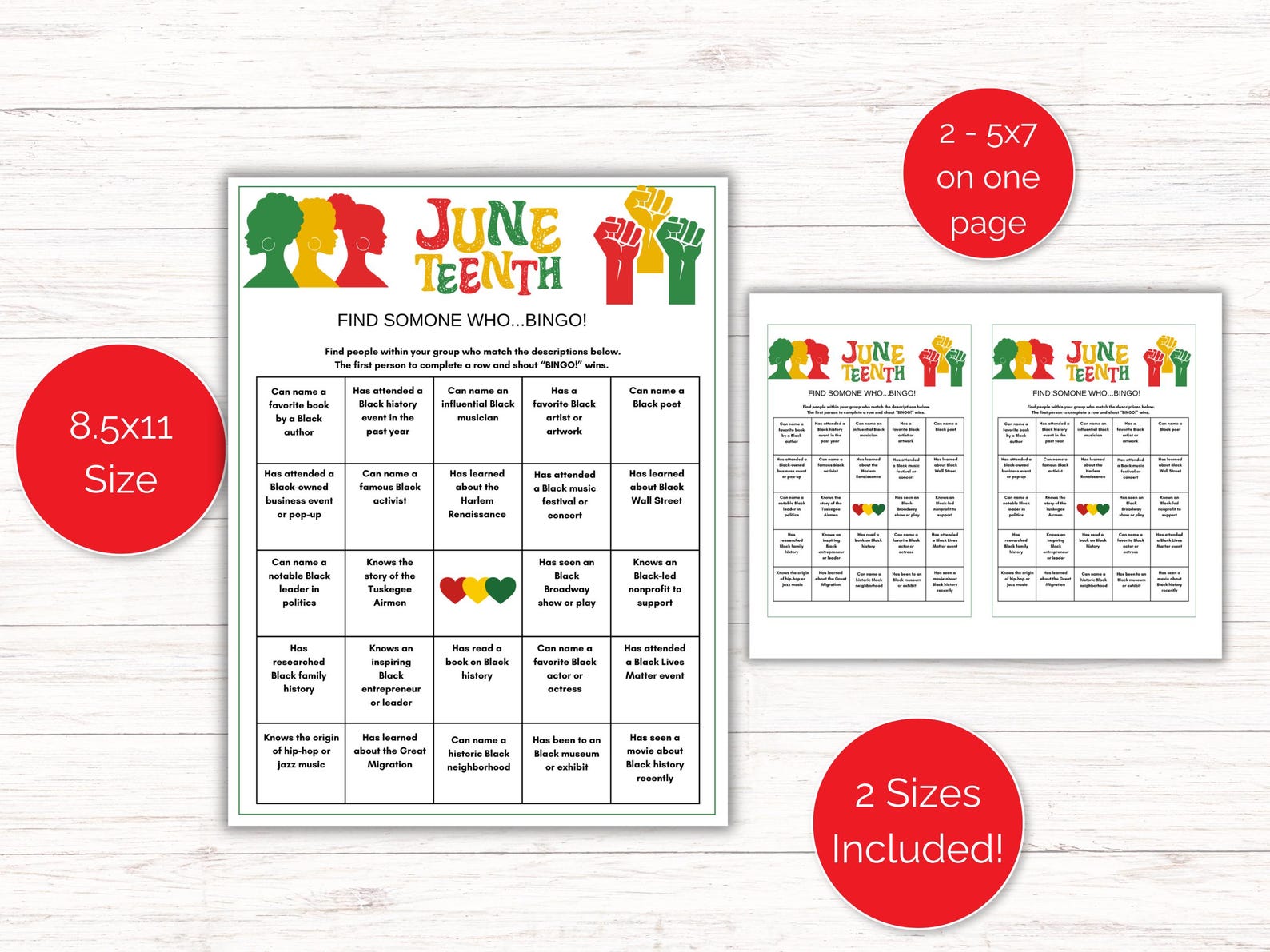 Juneteenth Find Someone Who Game, Juneteenth Party Mix and Mingle Bingo ...