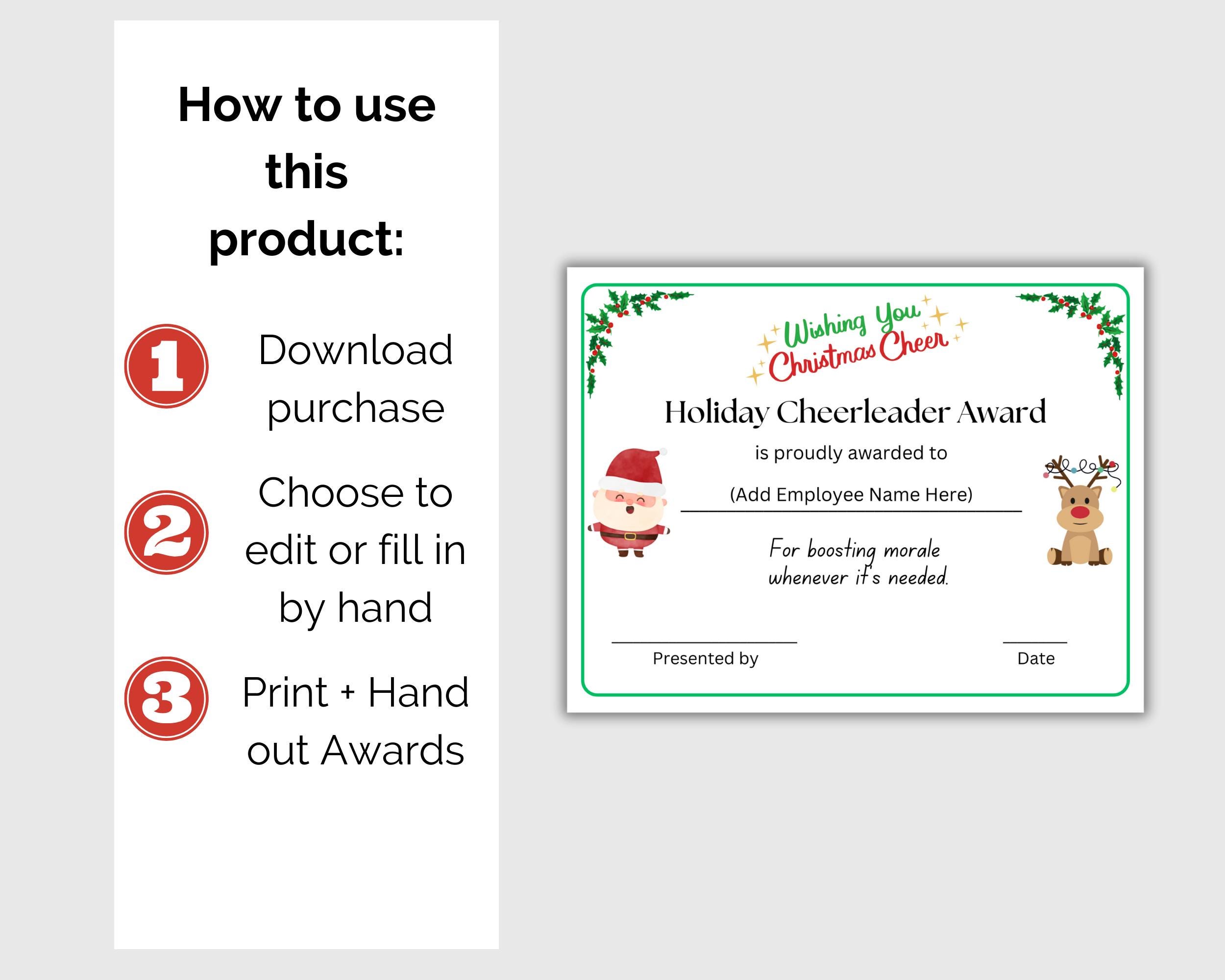 Christmas Employee Awards, 50 Funny Christmas Awards for Employees ...