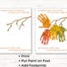 Fall Leaf Handprint Art, Fall Handprint Craft for Toddlers, Fall ...