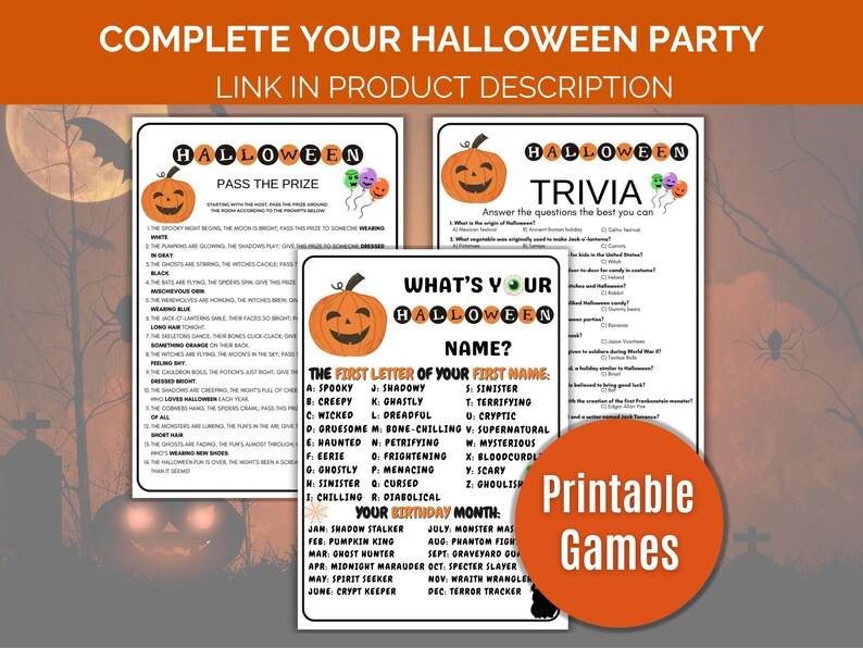 Halloween True or False Game, Printable Halloween Trivia for Kids ...
