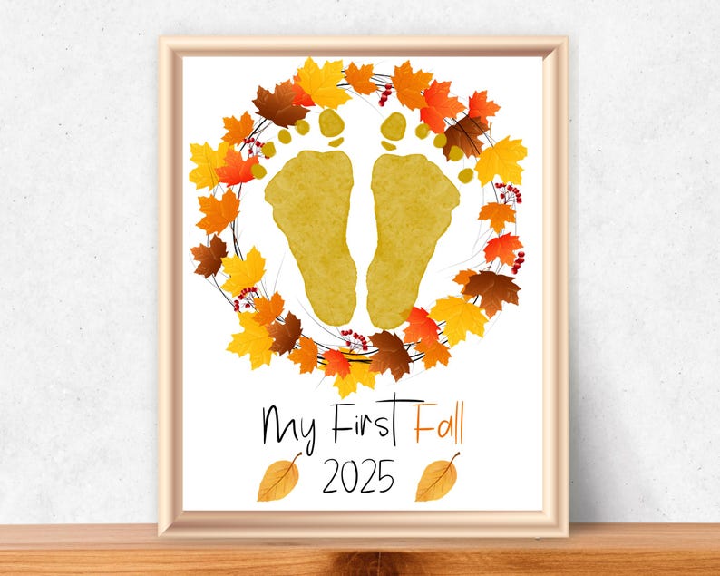 Fall Handprint Art Bundle, Fall Handprint Craft for Toddler, Fall ...