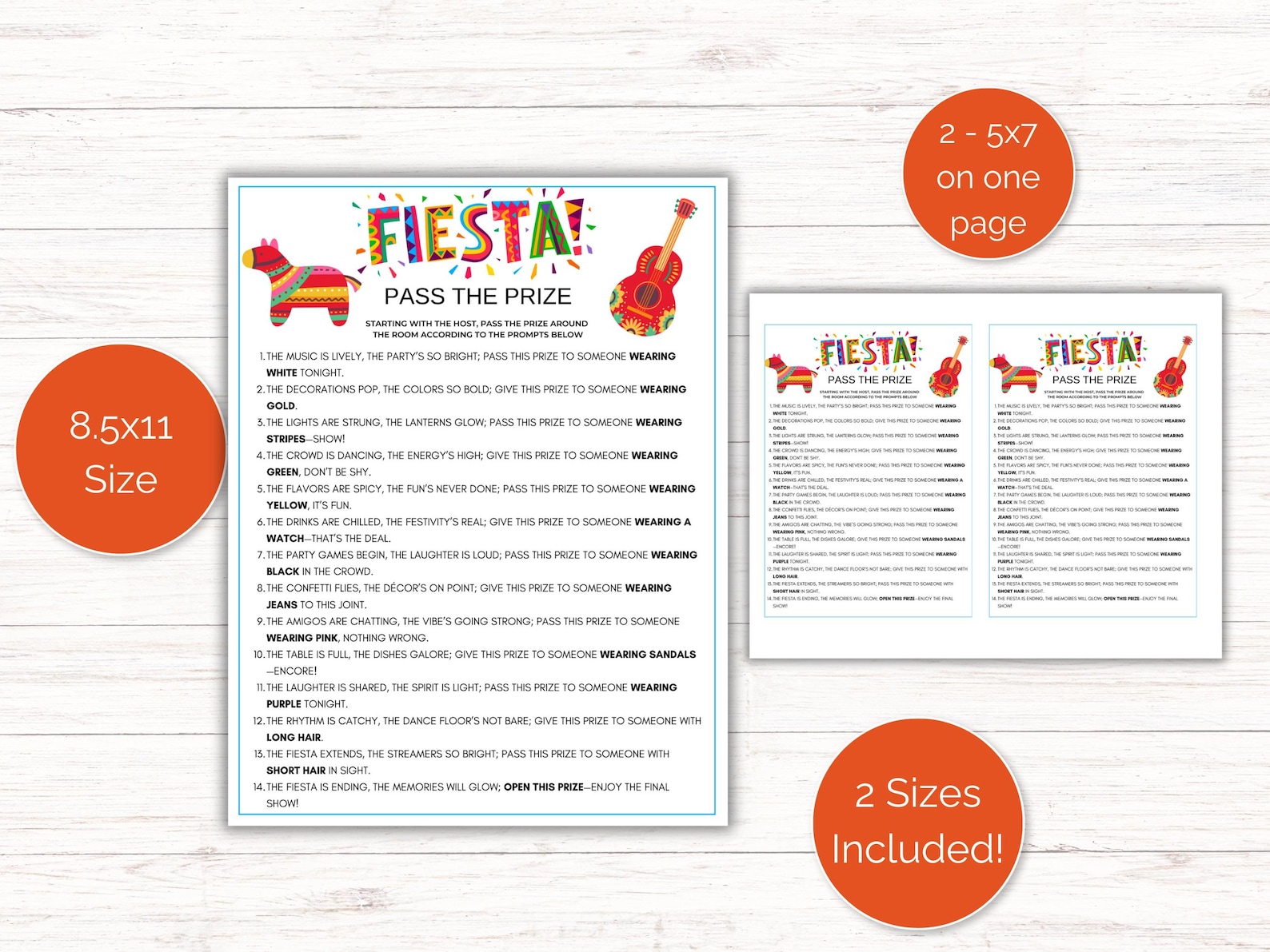 Fiesta Pass the Prize, Printable Fiesta Pass the Parcel Game, Fiesta ...