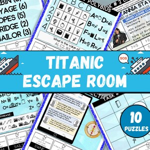 Titanic Escape Room for Kids, Printable Escape Room Kit, Family Game ...