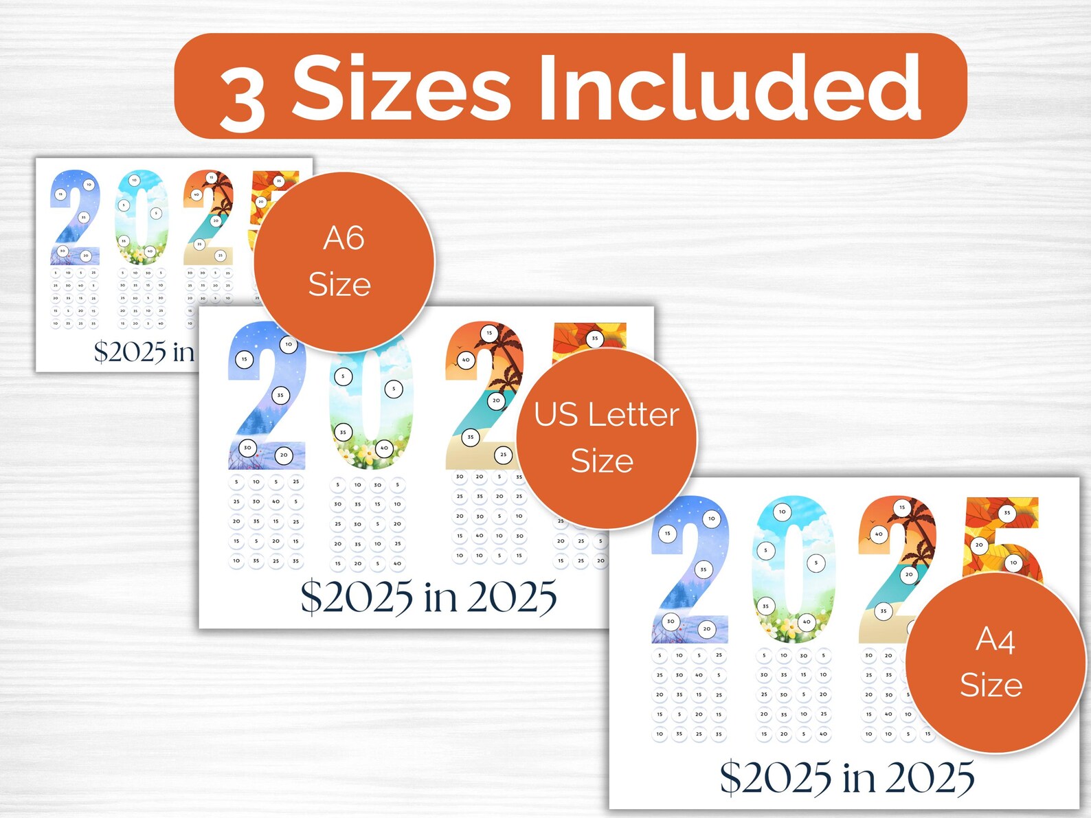 2025 Savings Challenge, Printable Save 2025 in 2025 Coloring Calendar ...
