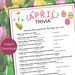 April Trivia Game, April Quiz, Printable April Games for Kids and ...