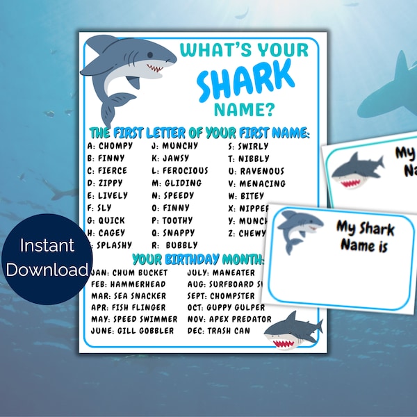 Shark Birthday Party - Etsy