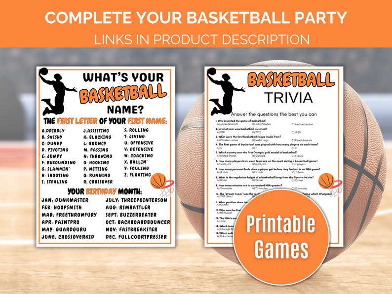 Basketball Most Likely To, Printable Basketball Team Party Games ...