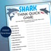 Shark Think Quick, Shark Birthday Party, Shark Party Game, Shark Week ...