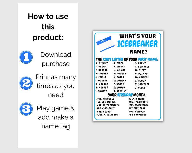 Icebreaker Game Bundle, 14 Printable Ice Breaker Games, Icebreaker ...