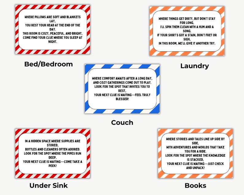 Indoor Adult Scavenger Hunt, Printable at Home Adult Treasure Hunt ...