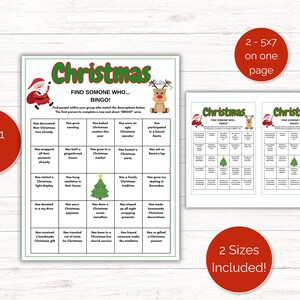Christmas Find Someone Who Game, Christmas Party Jingle + Mingle ...