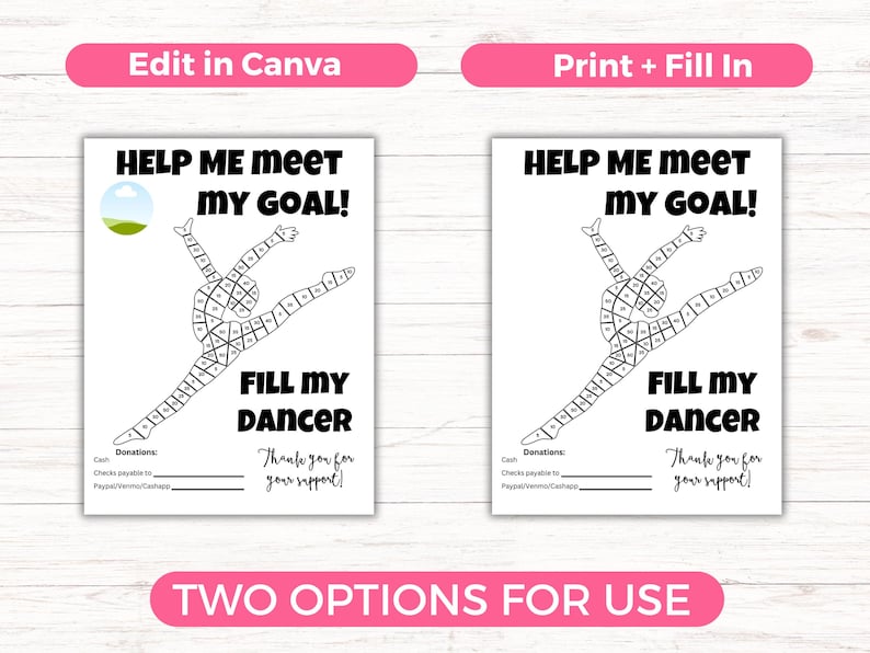 Editable Fill My Dancer Fundraiser Template, Dance Fundraiser Flyer ...