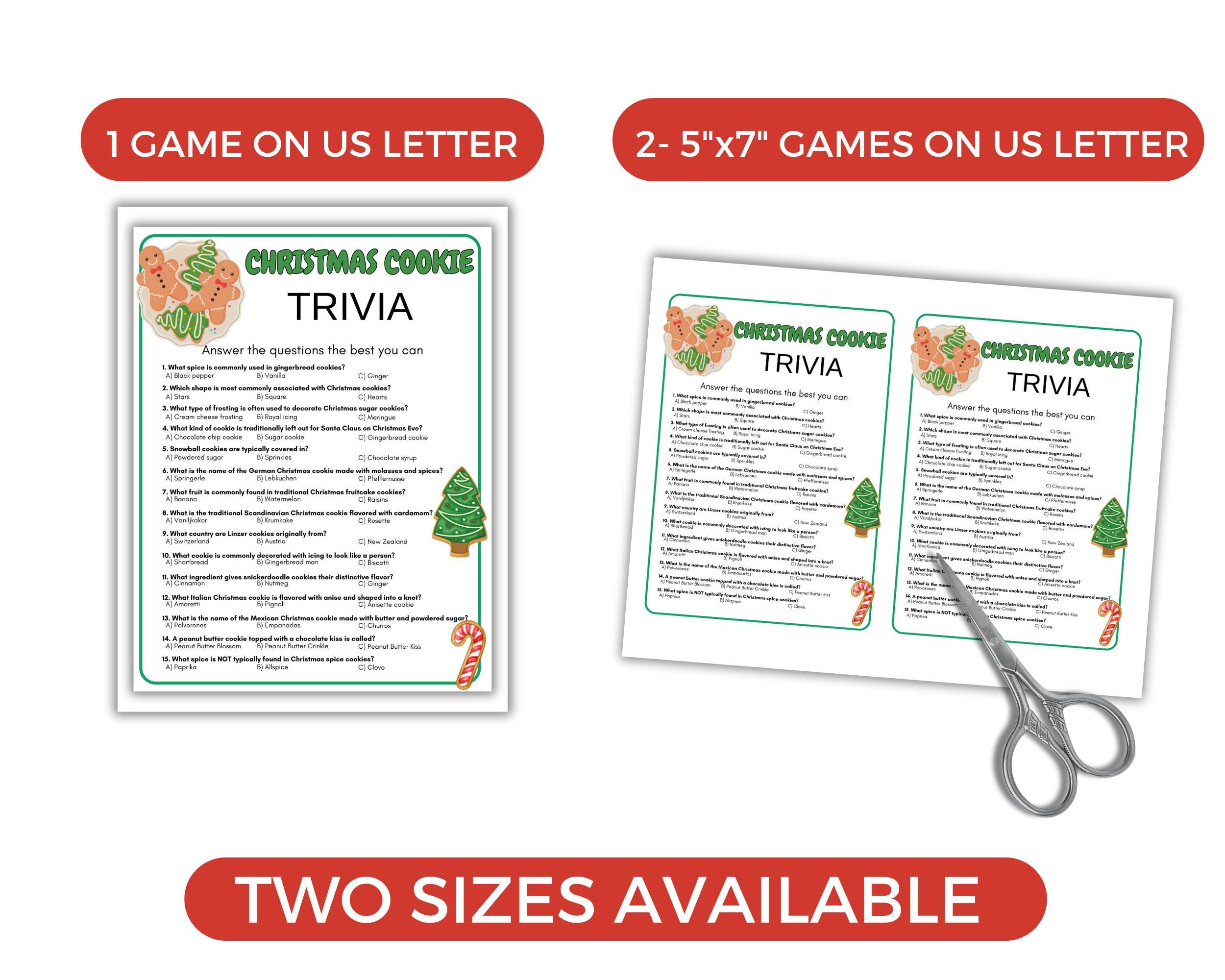 Christmas Cookie Game Bundle, 9 Christmas Cookie Exchange Party Games ...