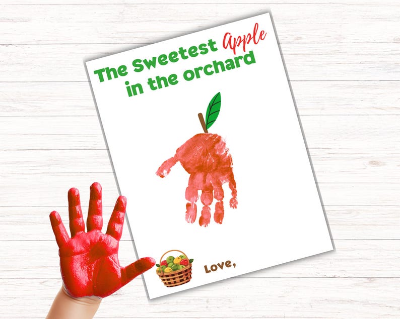 Fall Handprint Art Bundle, Fall Handprint Craft for Toddler, Fall ...
