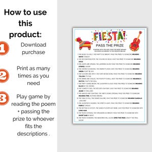 Fiesta Pass the Prize, Printable Fiesta Pass the Parcel Game, Fiesta ...