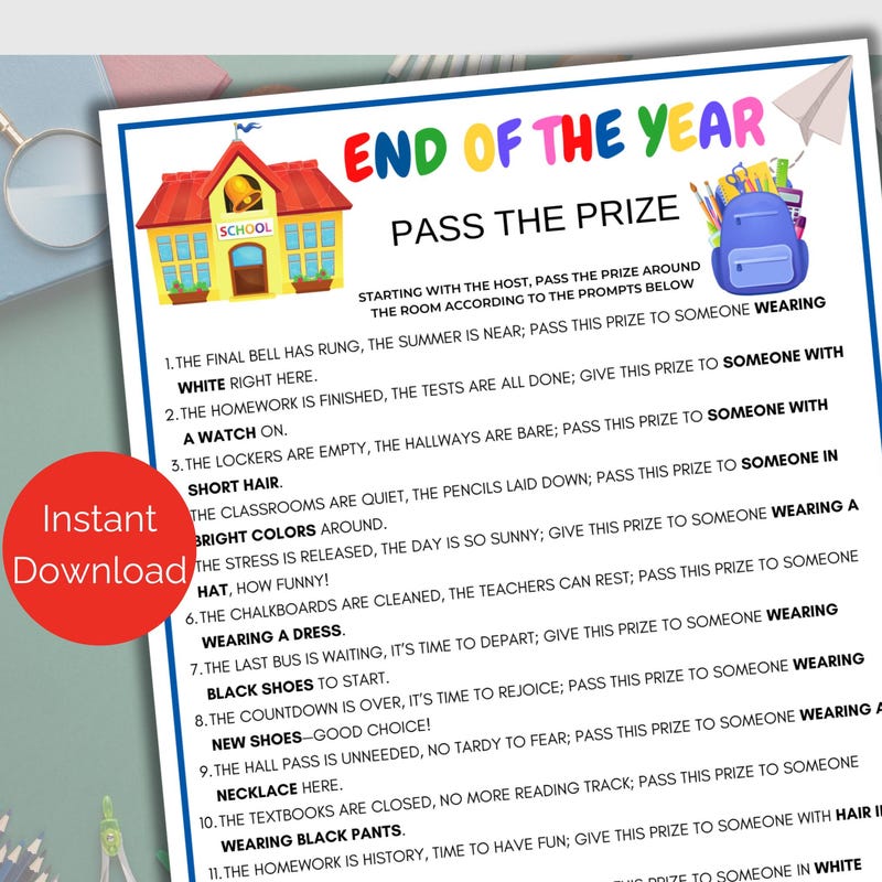 Pass the Prize - Etsy