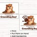 Groundhog Day Handprint Art Bundle, Happy Groundhog Day Handprint Craft ...
