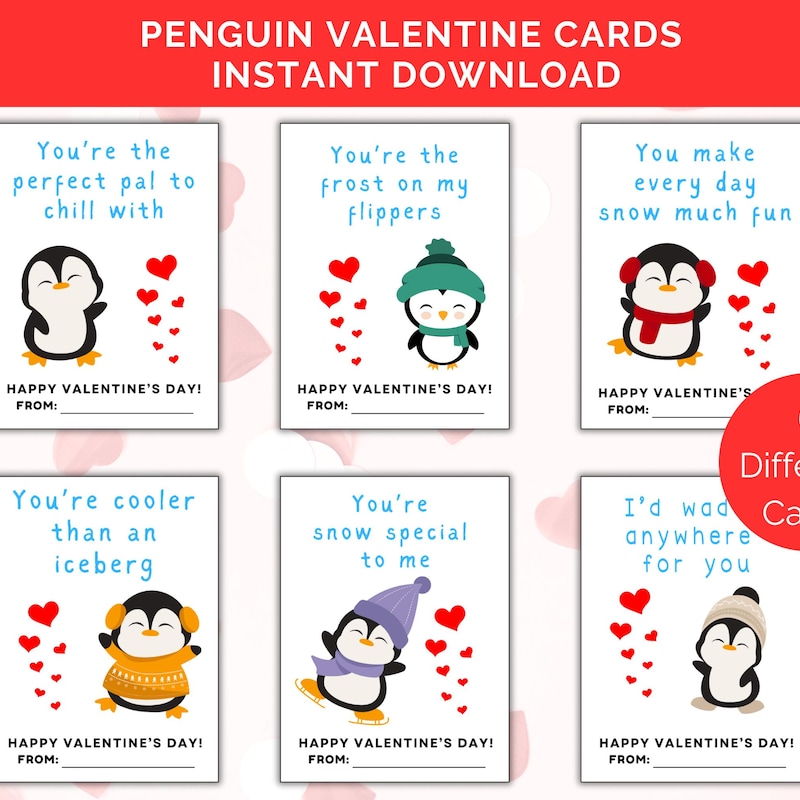 Penguin Card - Etsy