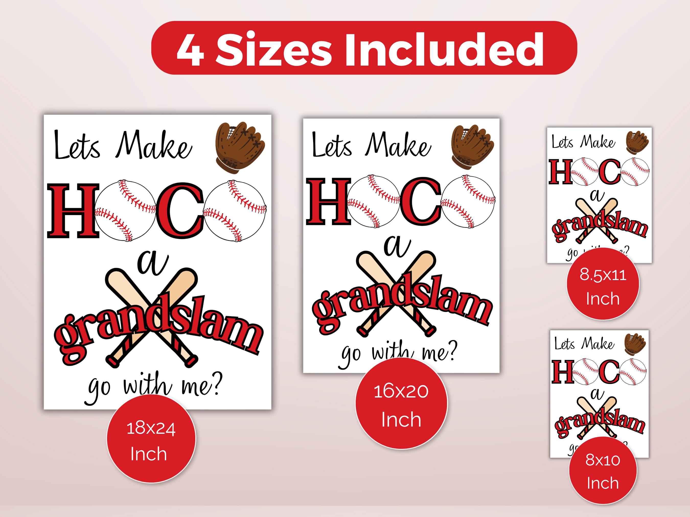Editable Baseball Homecoming Proposal Sign, Printable HOCO Poster ...