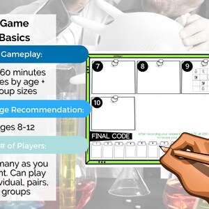 Mad Scientist Escape Room Game, Halloween Escape Room, Printable Escape ...