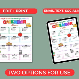 EDITABLE PTO PTA Flyer Template Bundle With Pta Newsletter Templates ...