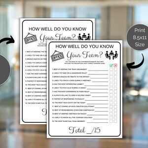 Team Building Games, How Well Do You Know Your Team, Office Party Game ...
