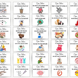 Open When Envelope Labels for College, College Gifts, Open When ...