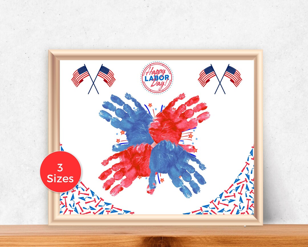 Labor Day Handprint Art, Labor Day Handprint Craft for Toddlers ...