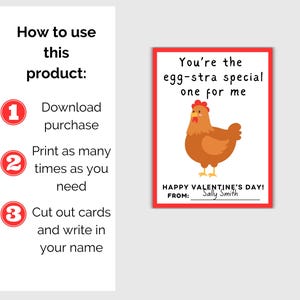 Funny Chicken Valentine Cards, 6 Printable Chicken Valentines ...