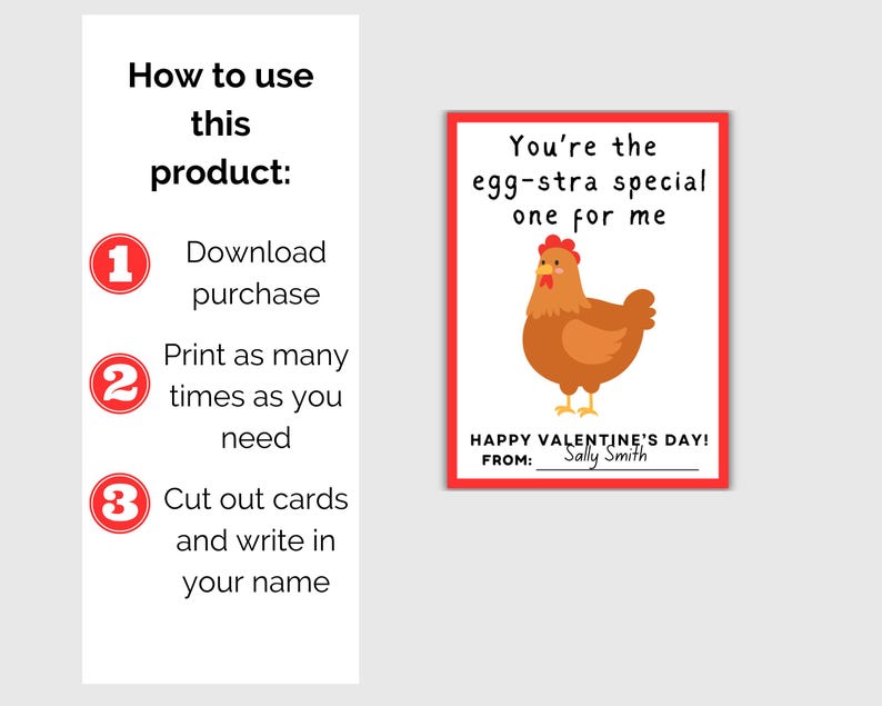 Funny Chicken Valentine Cards, 6 Printable Chicken Valentines ...