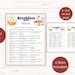 Breakfast Trivia Game, Printable Breakfast Trivia, Food Trivia, Cooking ...