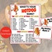 What's Your Hot Dog Name Game + Name Tags, Hot Dog Party Game, Summer ...