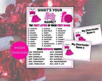 Cheerleading Trivia Game, Cheerleading Quiz, Printable Cheerleader ...