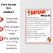 Hot Dog Trivia Game, Hot Dog Quiz, Printable Hot Dog Game for Kids and ...