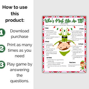 Who's Most Like an Elf Game, Holiday Office Party Games, Christmas Ice ...