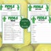 Pickle Games Bundle, Pickle Themed Party Activity, Party Party Games ...