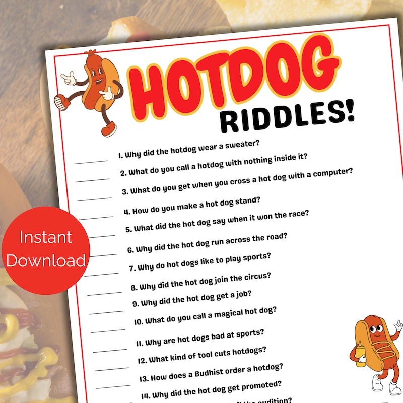 Hot Dog Bar Printables - Etsy