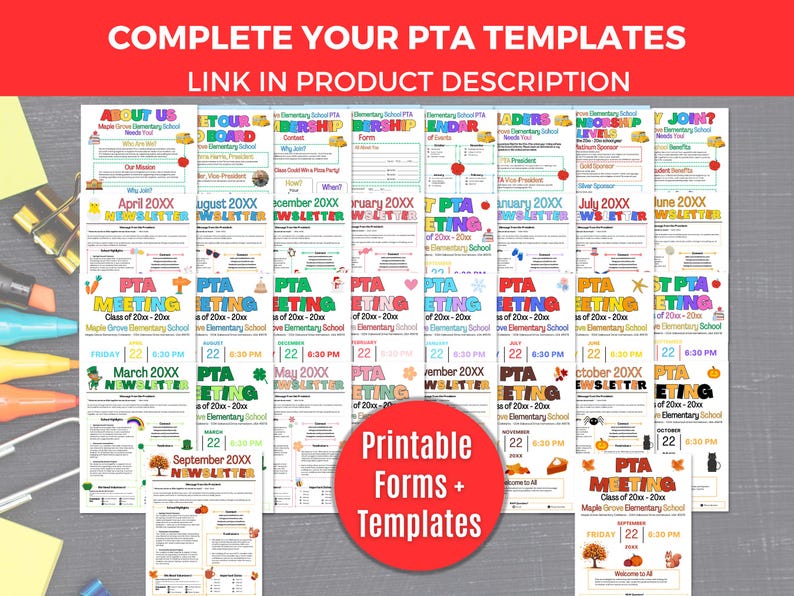 EDITABLE PTO PTA First Meeting Flyer Template, Pto/pta Information ...