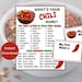 What's Your Chili Name Game + Name Tags, Chili Party Game, Chili ...