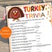 Turkey Trivia Game, Turkey Quiz, Thanksgiving Party Games ...