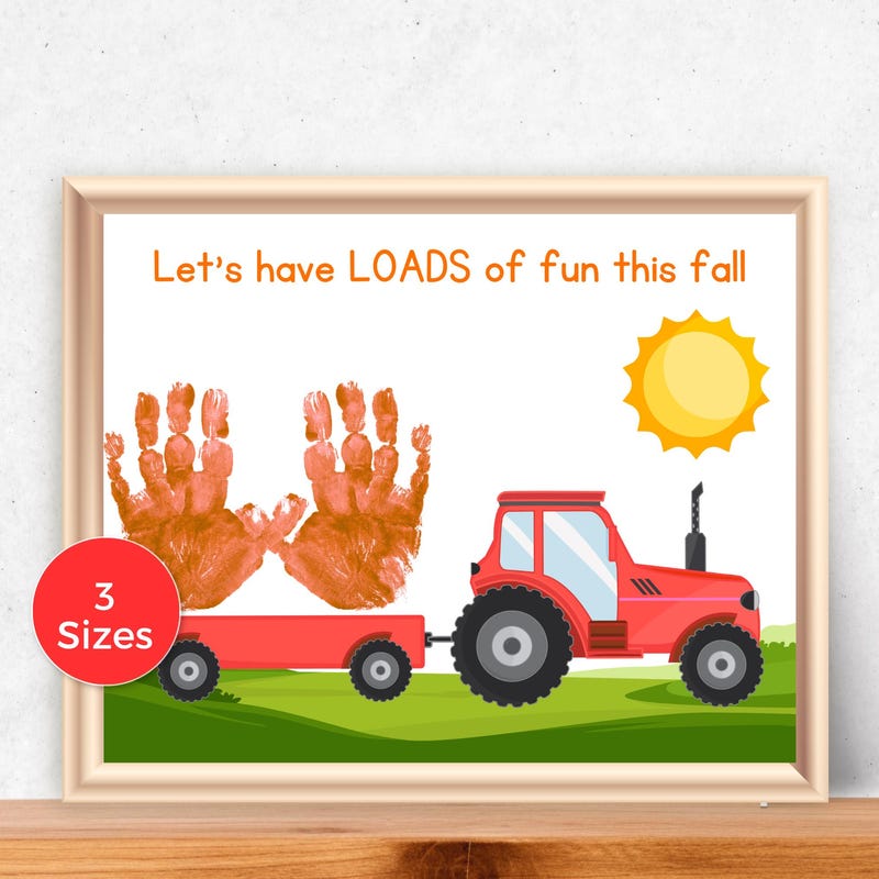 Autumn Tractor - Etsy