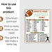 What's Your Football Name Game + Name Tags, Football Party Game ...