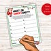 What's in Santa's Bag, What's in the Bag Christmas Game, Printable ...