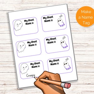 What's Your Ghost Name Game + Name Tags, Ghost Name Generator, Ghost ...