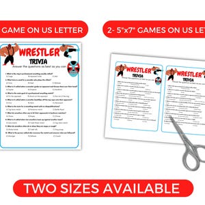 Wrestling Party Games, Wrestling Printable Games, Wrestling Activities ...