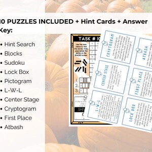 Pumpkin Patch Escape Room, Halloween Printable Escape Room Kit, DIY ...