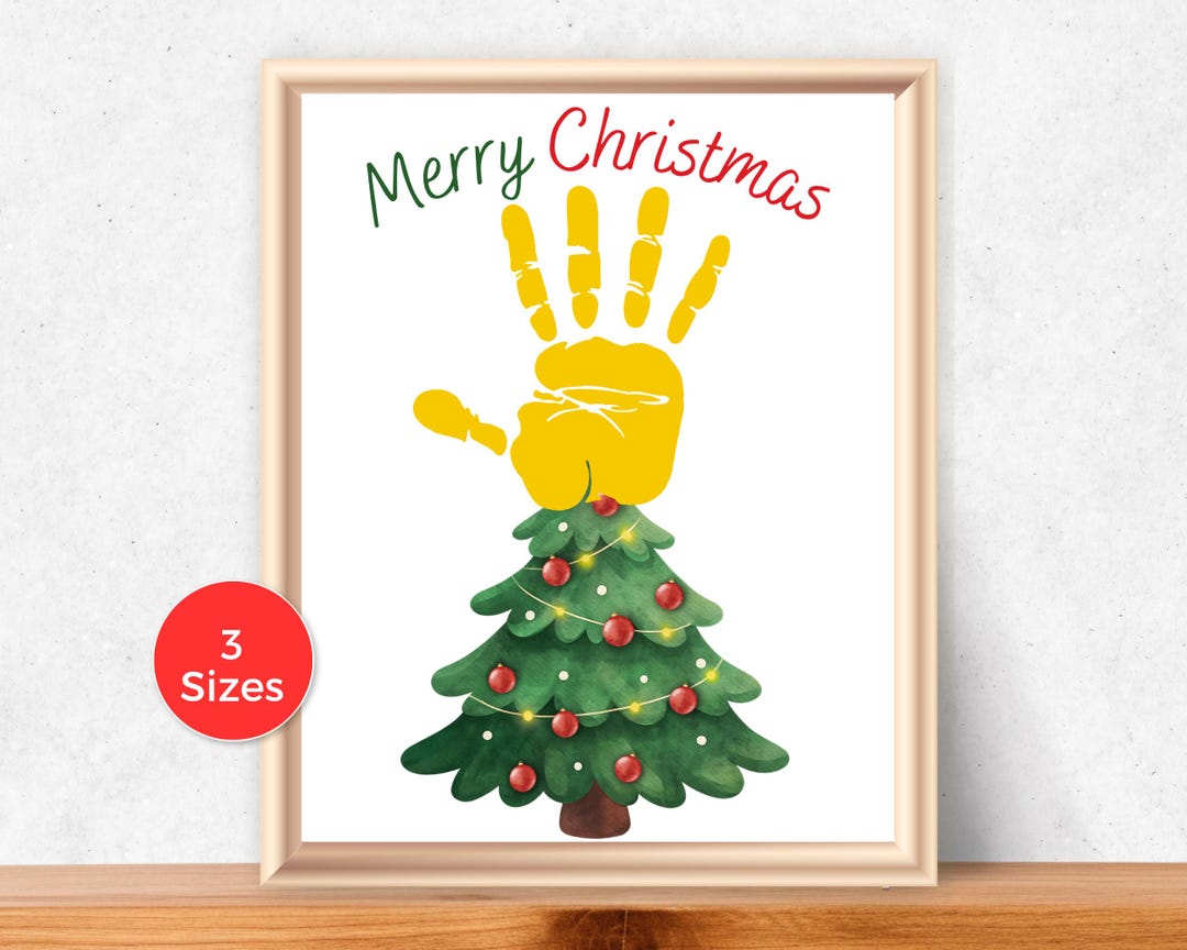Christmas Star Handprint Art, Christmas Handprint Craft for Toddlers ...