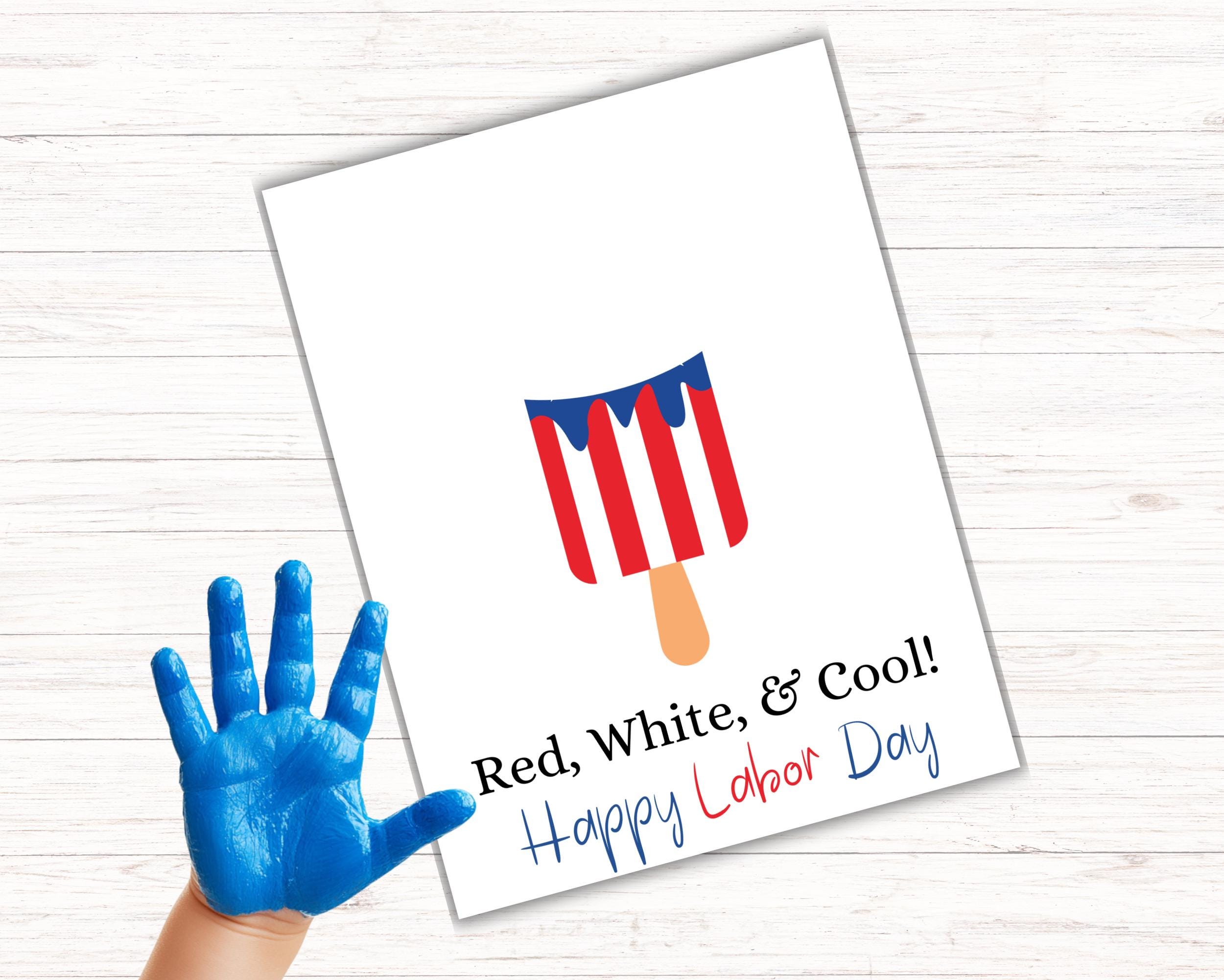 Labor Day Popsicle Handprint Art, Labor Day Handprint Craft for ...